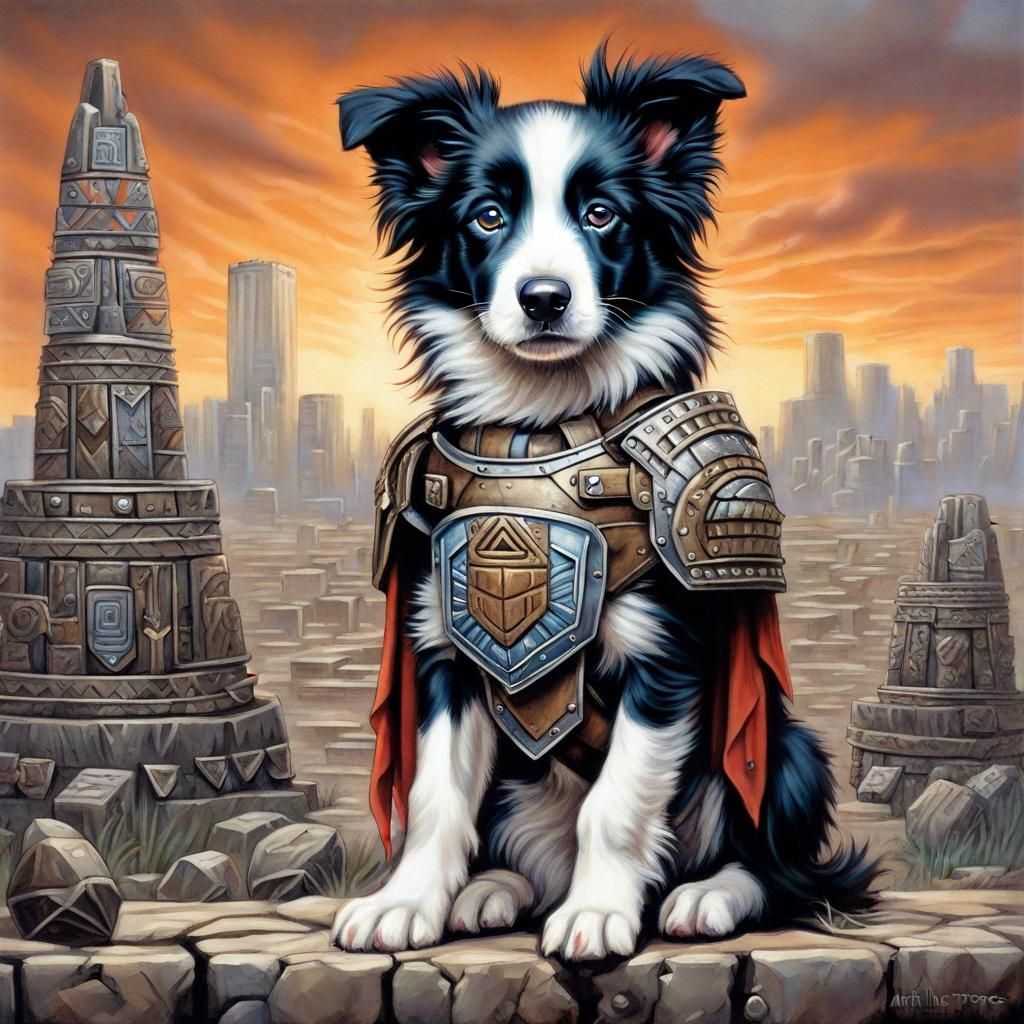 Border Collie Warrior ! Aztec armor - AI Generated Artwork - NightCafe ...