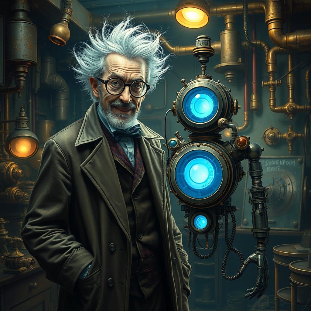 Victorian Scientist Reveals Biomechanical Automato... - AI Art