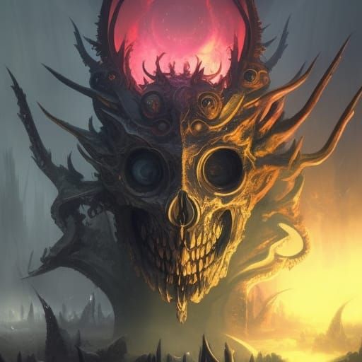 smiley face colorful nightmare black death metal - AI Generated Artwork ...