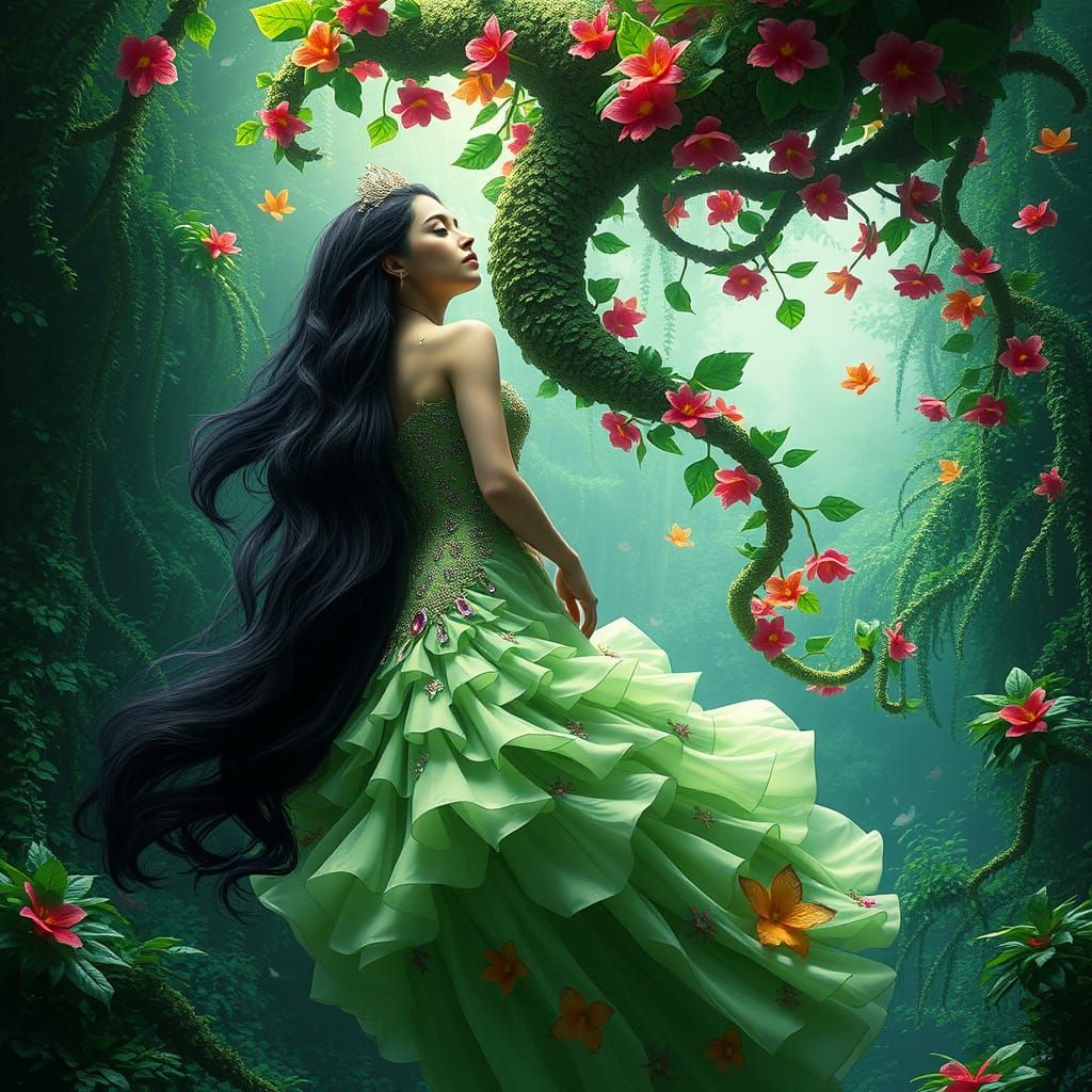 Druid princess - Majestic Fantasy Princess Amidst Enchanted ...