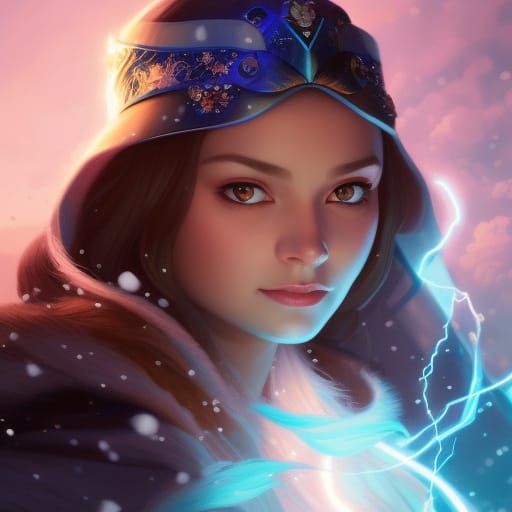 Female Mage Portrait - AI Generated Artwork - NightCafe Creator