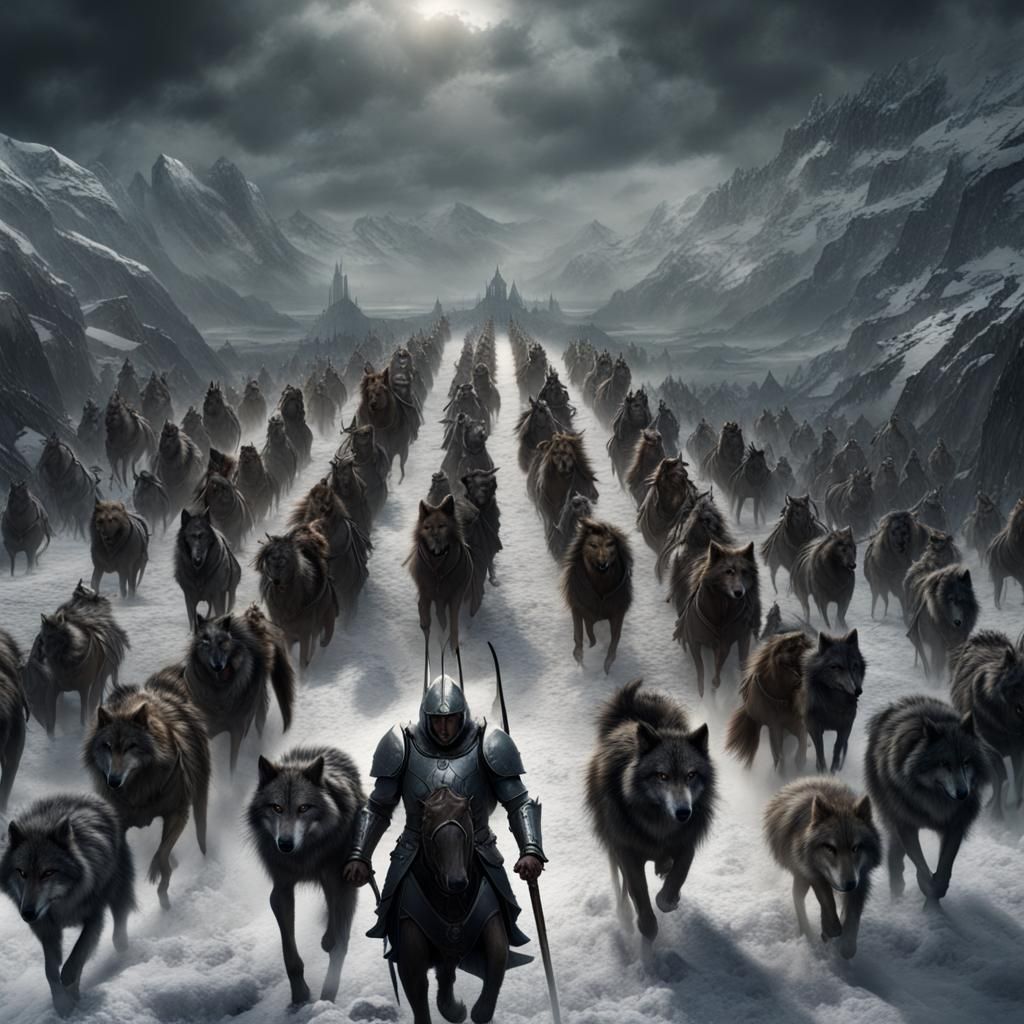 the army of wolves - AI Generated Artwork - NightCafe Creator