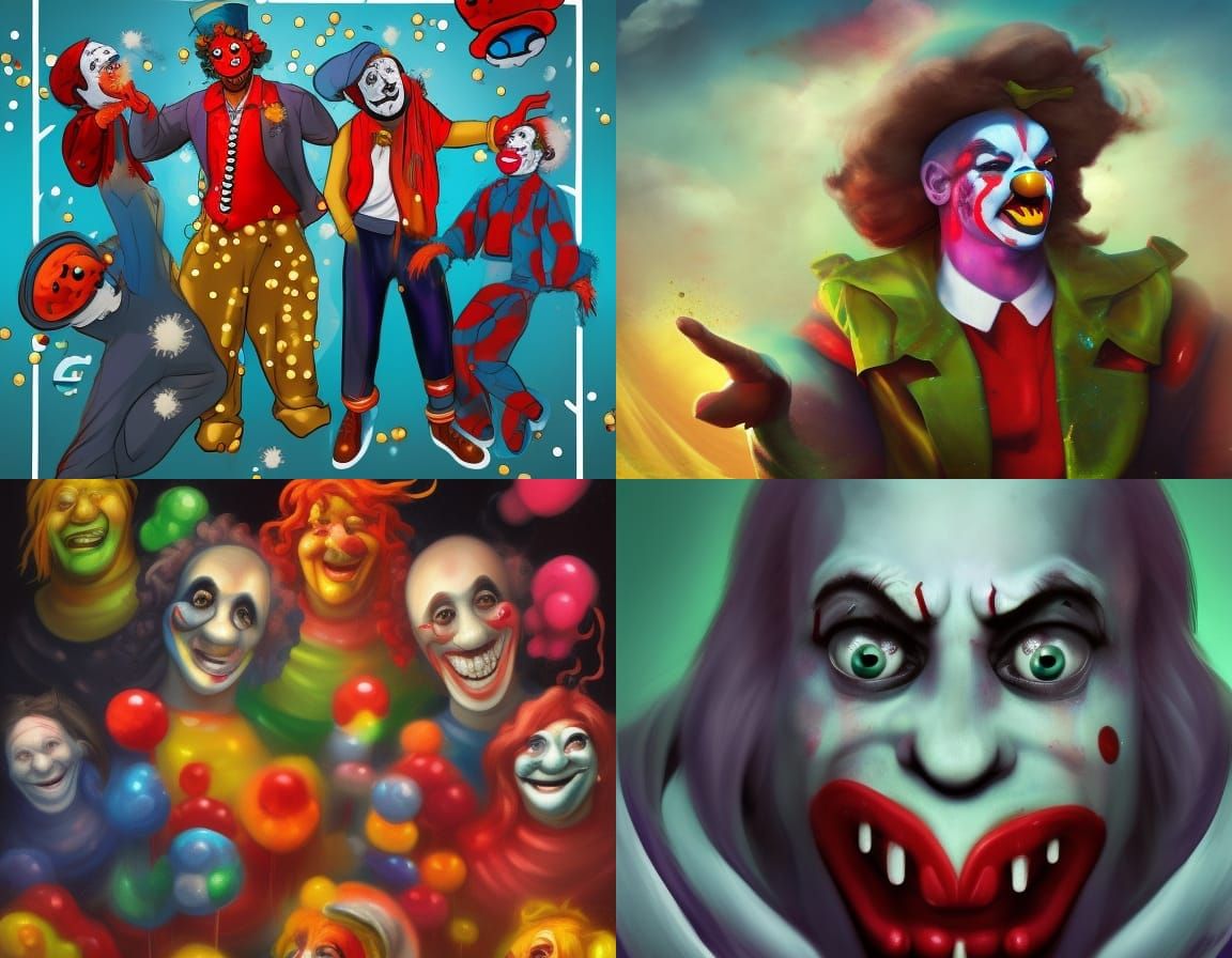 Send in the clowns - AI Generated Artwork - NightCafe Creator