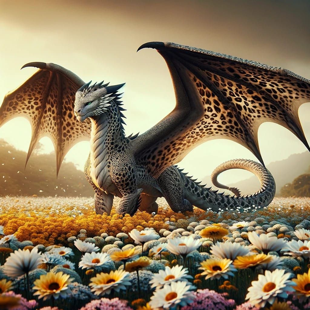 Adult Leopard Dragon - AI Generated Artwork - NightCafe Creator