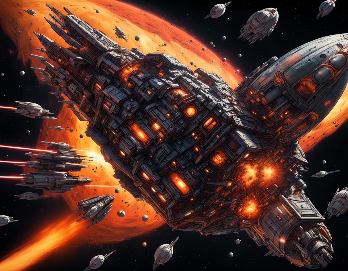 Spaceship 3 - AI Generated Artwork - NightCafe Creator