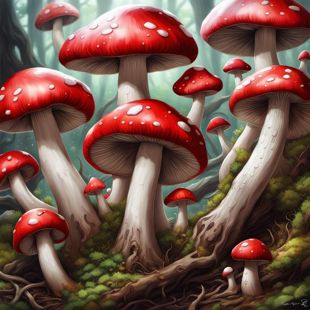 Redcaps - AI Generated Artwork - NightCafe Creator