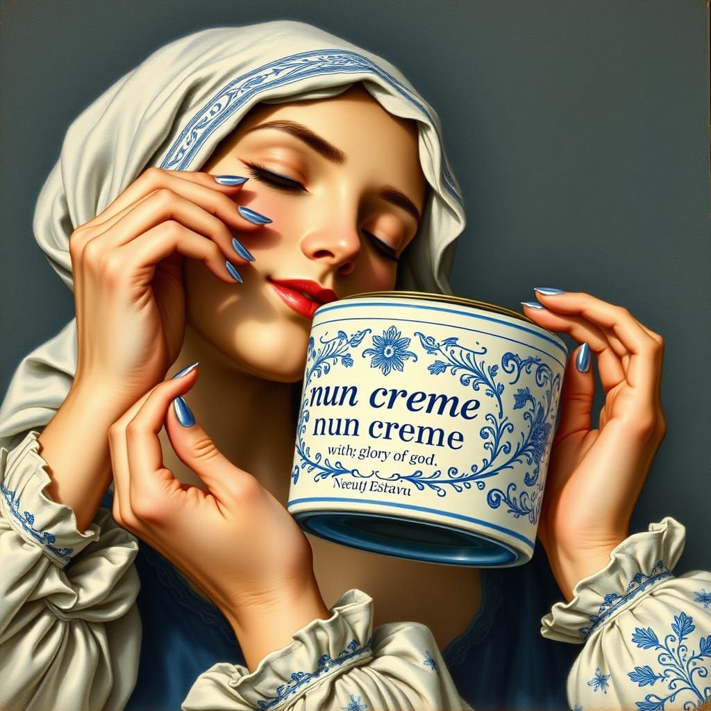 𝗽𝗮𝗺𝗽𝗲𝗿 𝘆𝗼𝘂𝗿 𝗳𝗮𝗰𝗲 𝘄𝗵𝗶𝗹𝗲 𝘆𝗼𝘂 𝗺𝗼𝗿𝘁𝗶𝗳𝘆 𝘆𝗼𝘂𝗿 𝗳𝗹𝗲𝘀𝗵 𝘄𝗶𝘁𝗵 ... "𝗡𝗨𝗡 𝗖𝗥𝗘𝗠𝗘" 𝘁𝗺