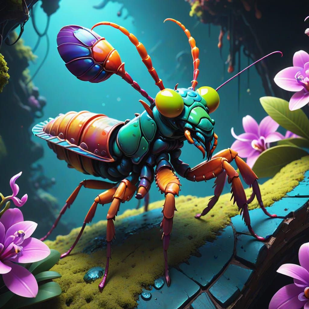 Surreal Xeno-Evolution of Alien Species on a Fanta... - AI Art