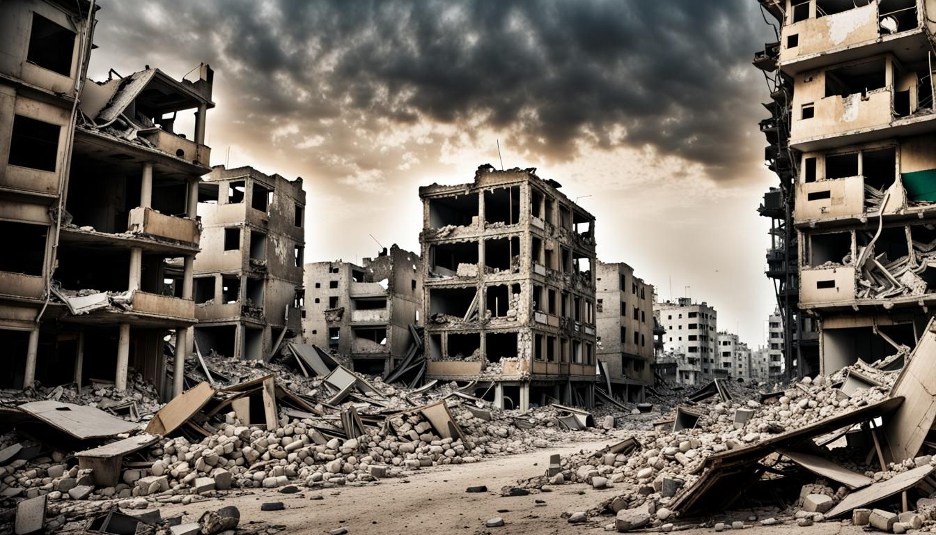 Gaza City - AI Generated Artwork - NightCafe Creator