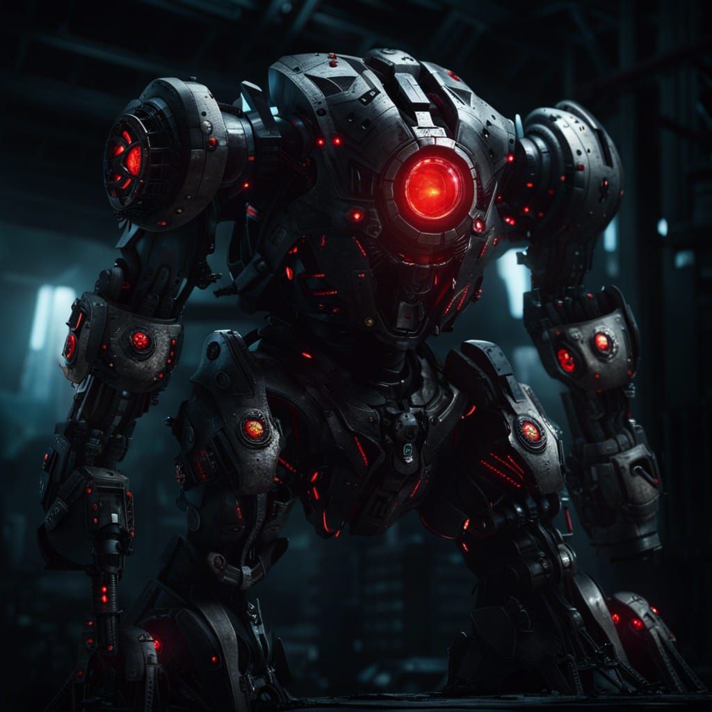 Cyclops mech - AI Generated Artwork - NightCafe Creator