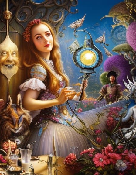 A little bit of Wonderland whimsy - AI Generated Artwork - NightCafe Creator