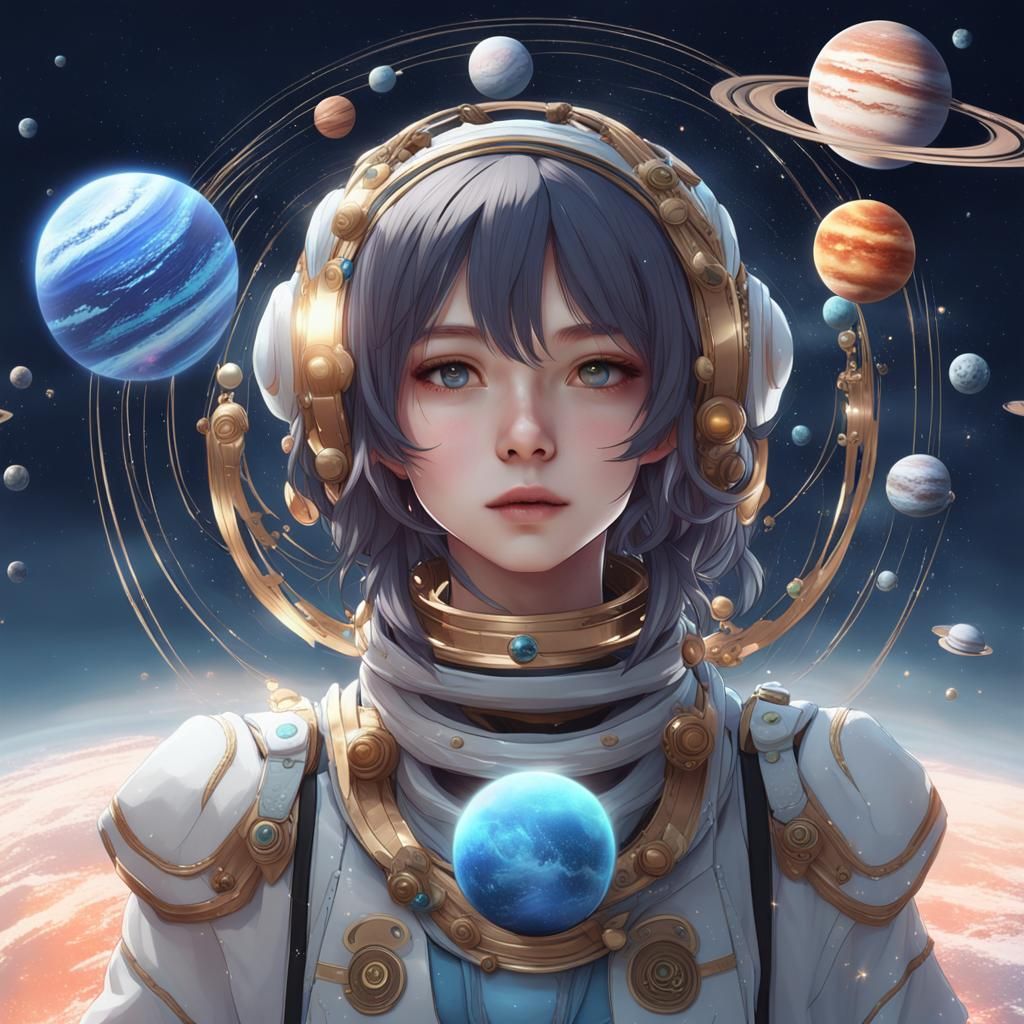 Astronaut in the Cosmos - AI Generated Artwork - NightCafe Creator