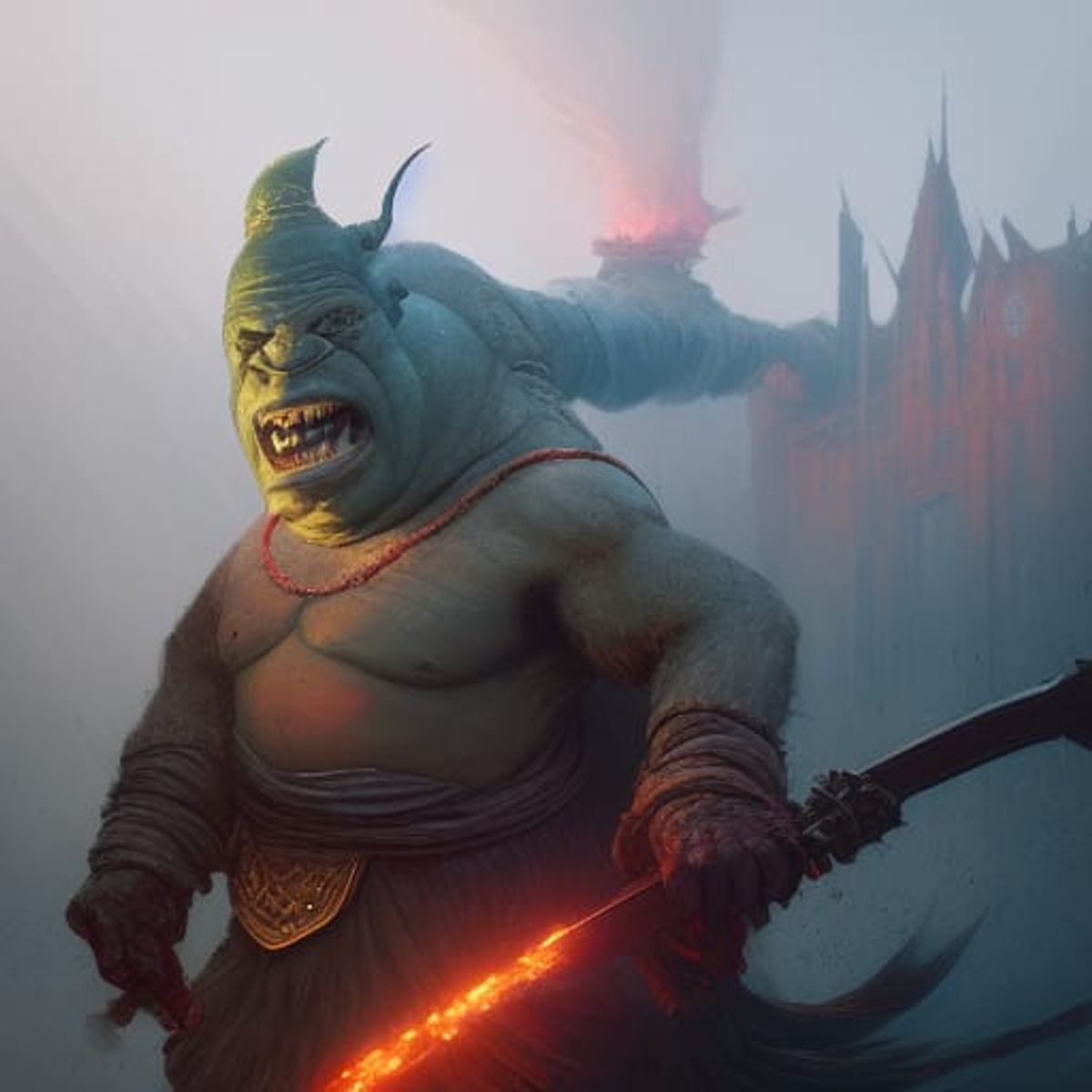 the ogre warrior - AI Generated Artwork - NightCafe Creator