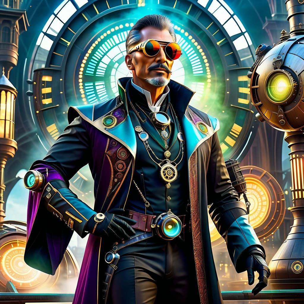 Steampunk Magician - AI Generated Artwork - NightCafe Creator