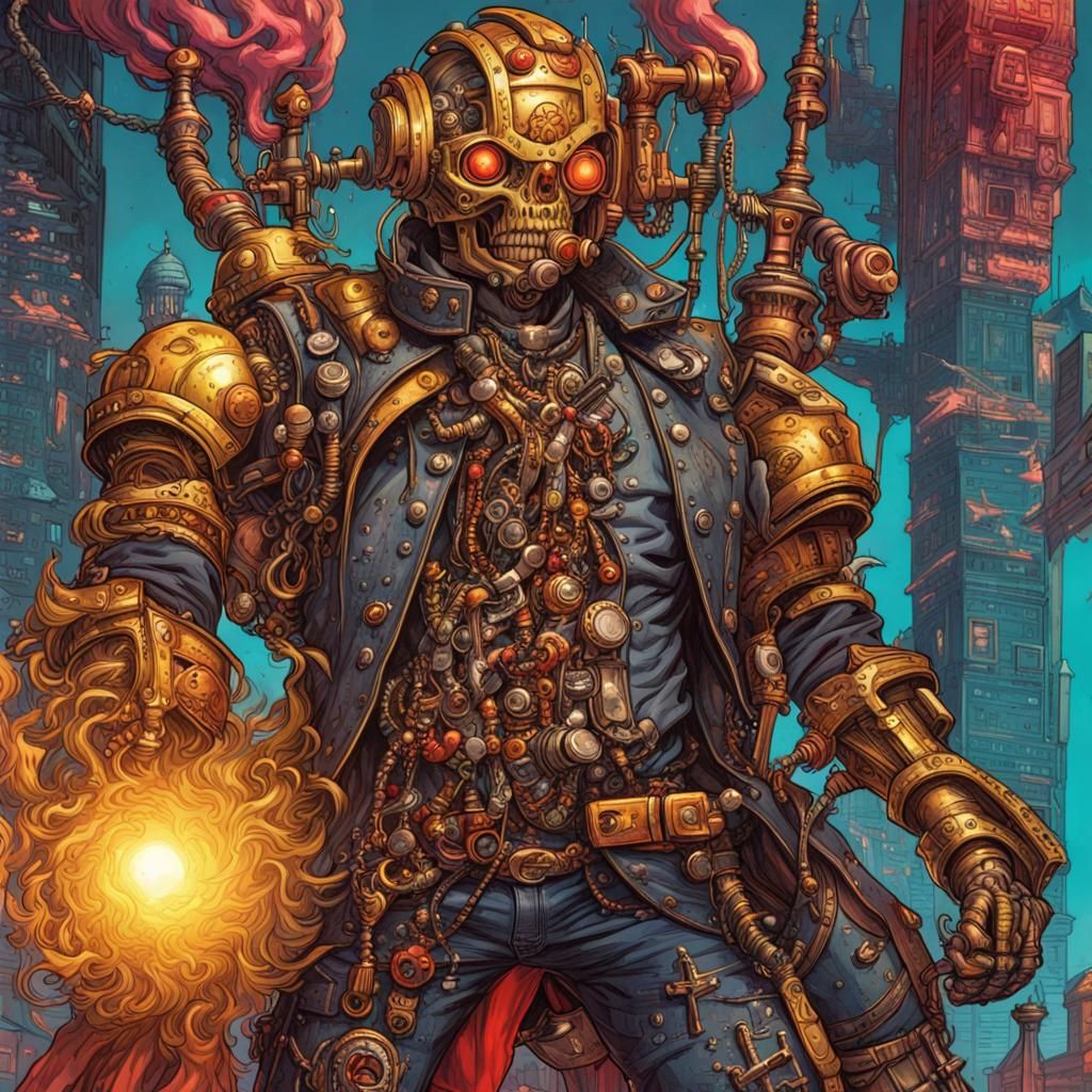 Fighter, Raypunk, biopunk, rococopunk, copperpunk, ironpunk, steelpunk ...