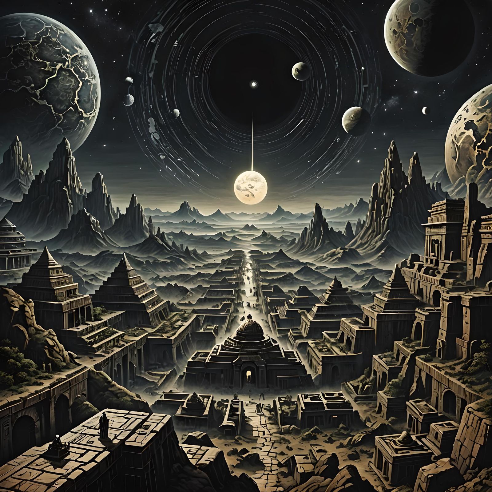 Old Ancient Planet - AI Generated Artwork - NightCafe Creator