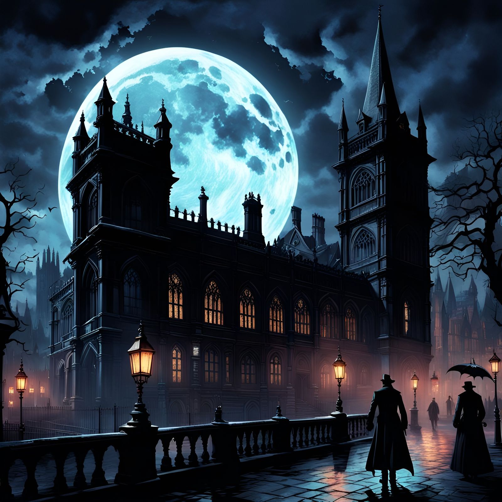 In The Cold Light of Night gothic art victorian era London beautiful ...