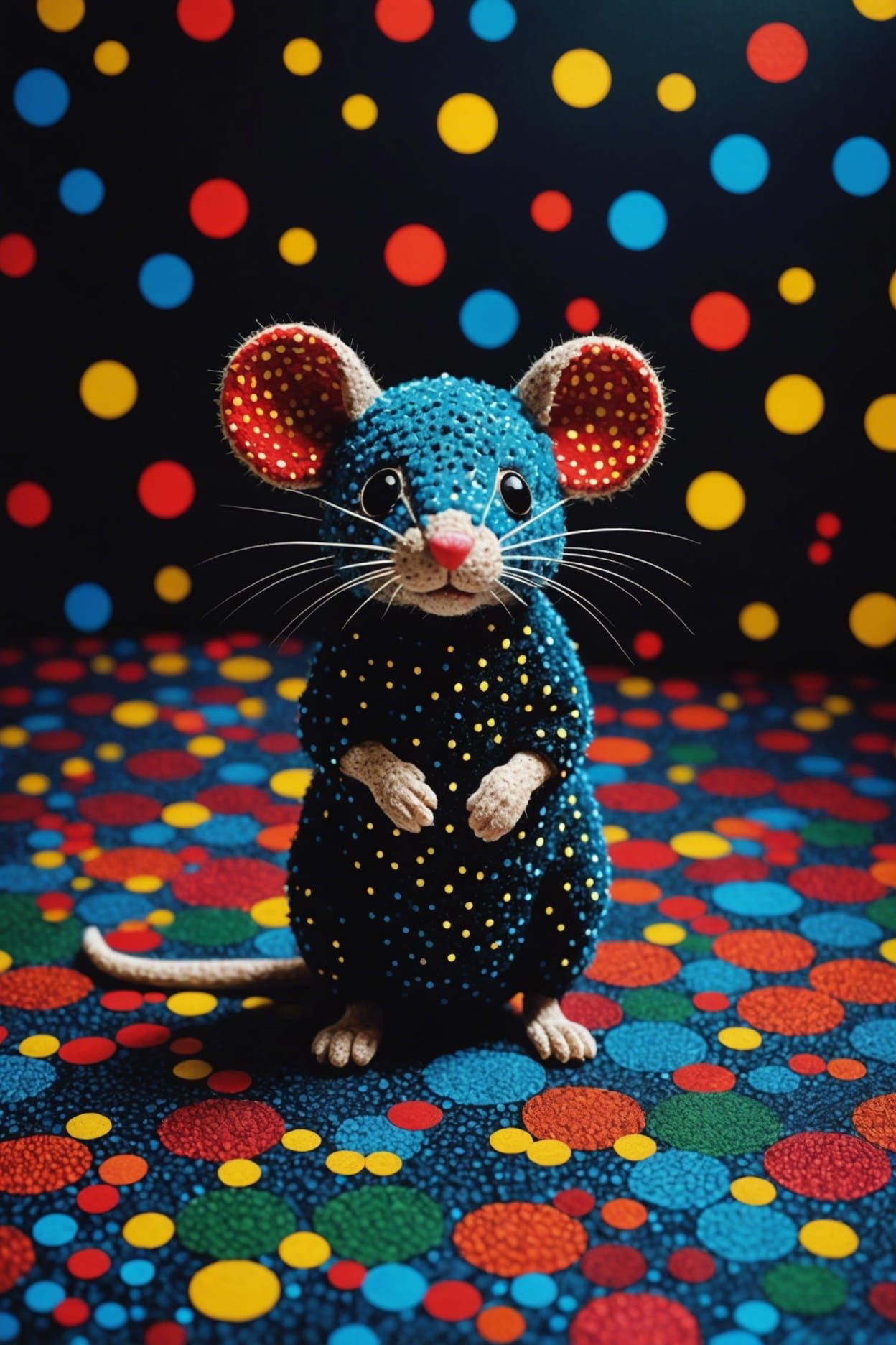Dotted mouse - AI Generated Artwork - NightCafe Creator
