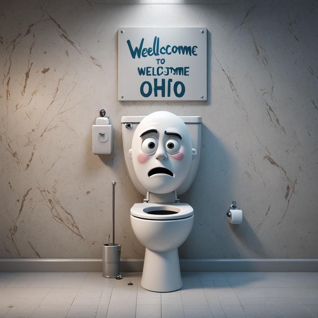 Skibidi toilet lost in ohio - AI Generated Artwork - NightCafe Creator