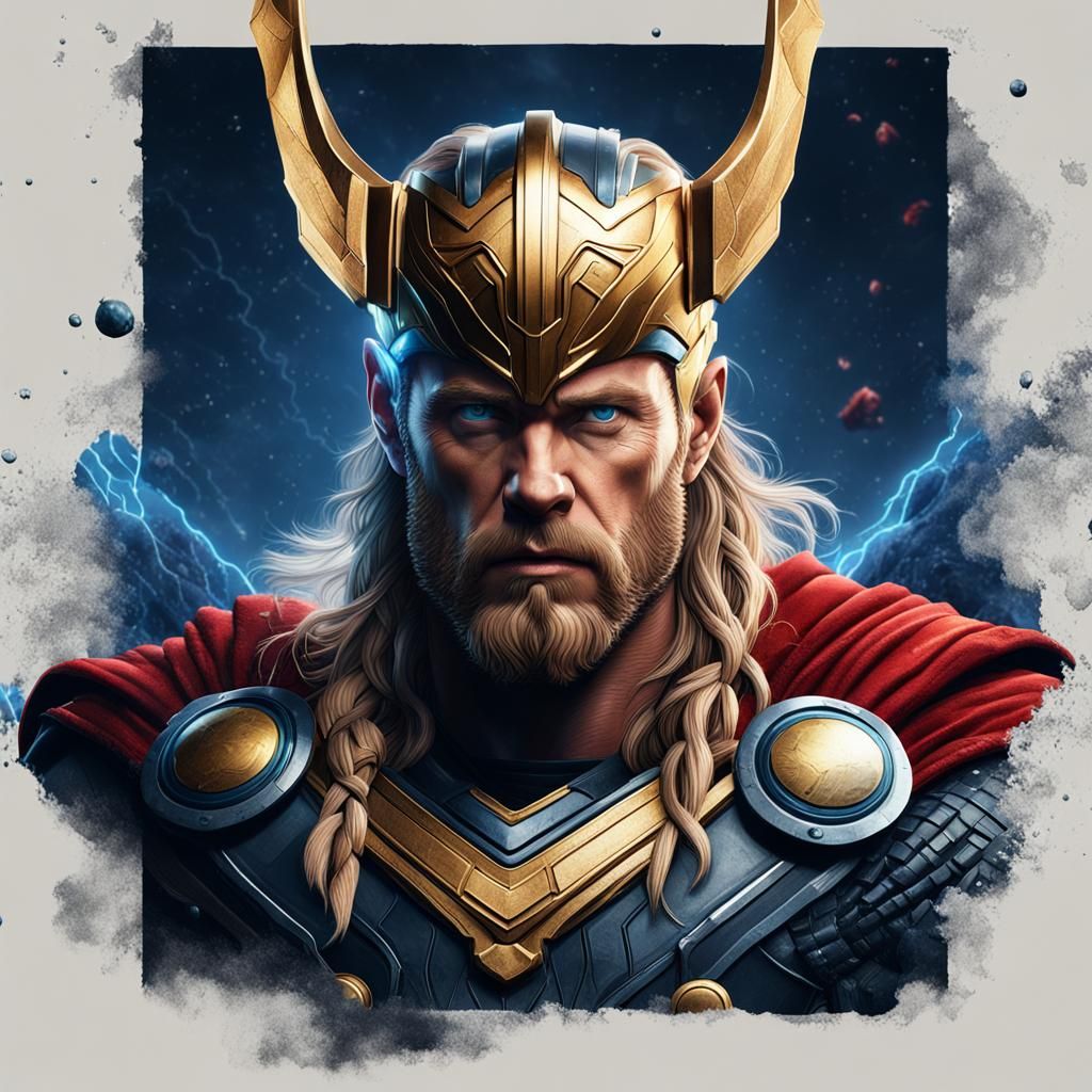 Portrait of Thor - AI Generated Artwork - NightCafe Creator