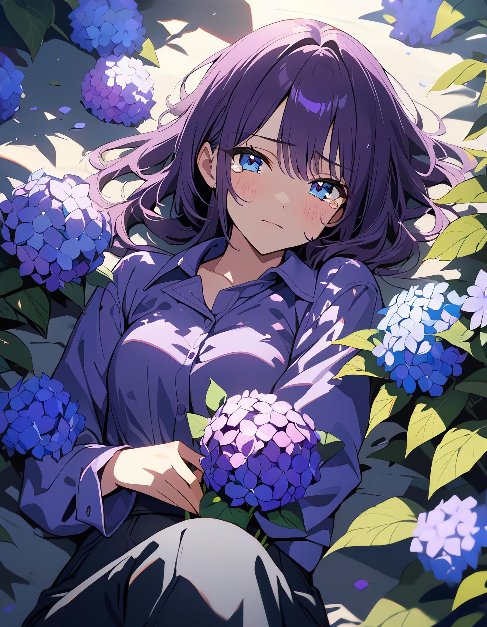 hydrangeas - AI Generated Artwork - NightCafe Creator