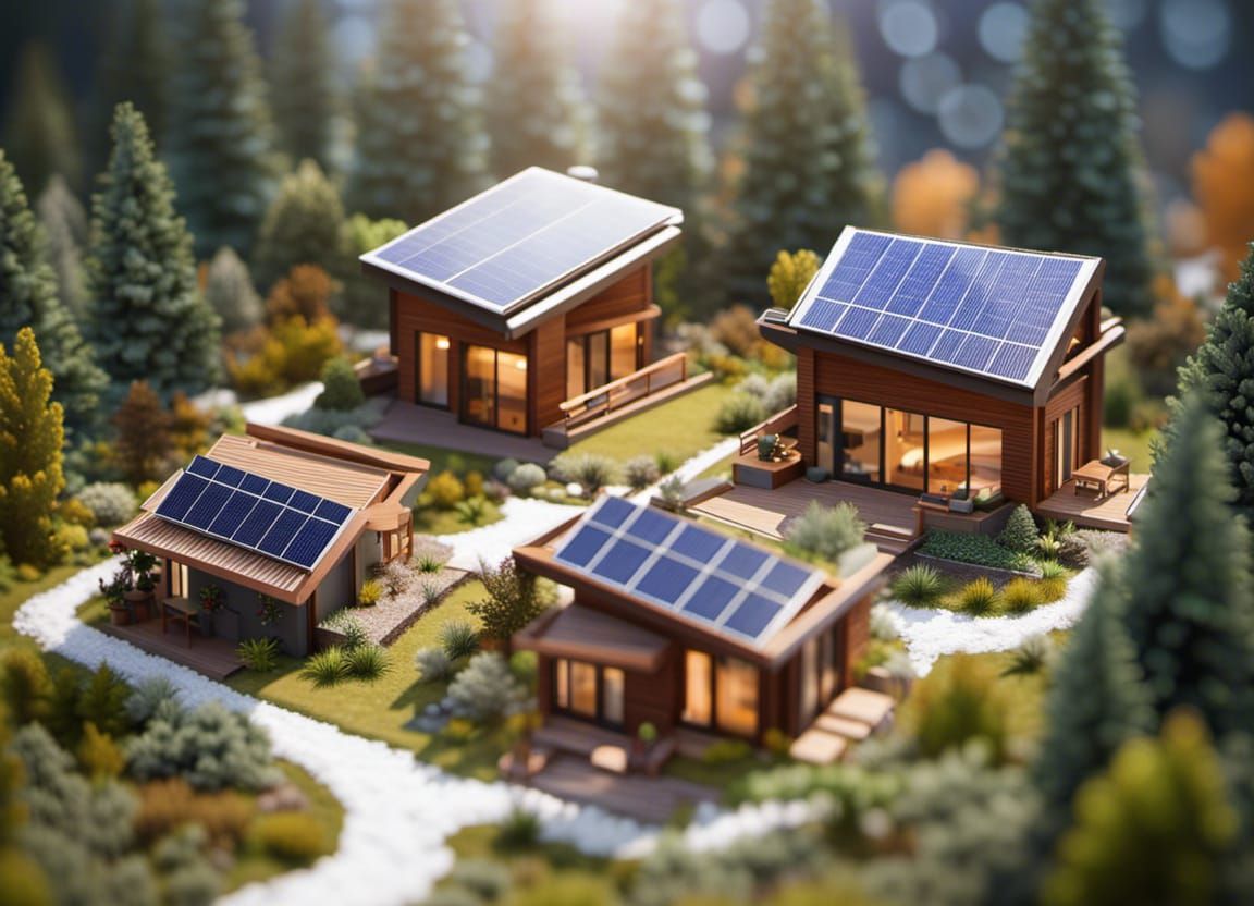 Solarpunk homes - AI Generated Artwork - NightCafe Creator