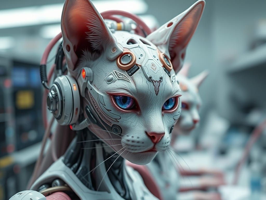 Biopunk Cyberpunk Cyborg Mermaids: A Hyper-Realist... - AI Art