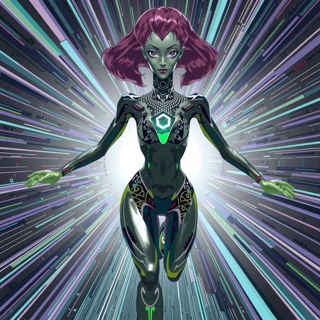 Electro-Genie Avatar [reflex mode]: "I'm in transit, my liege!"