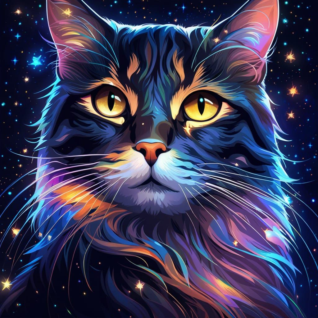 Interstellar cat - AI Generated Artwork - NightCafe Creator