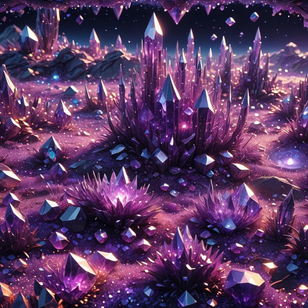 Crystal land - AI Generated Artwork - NightCafe Creator