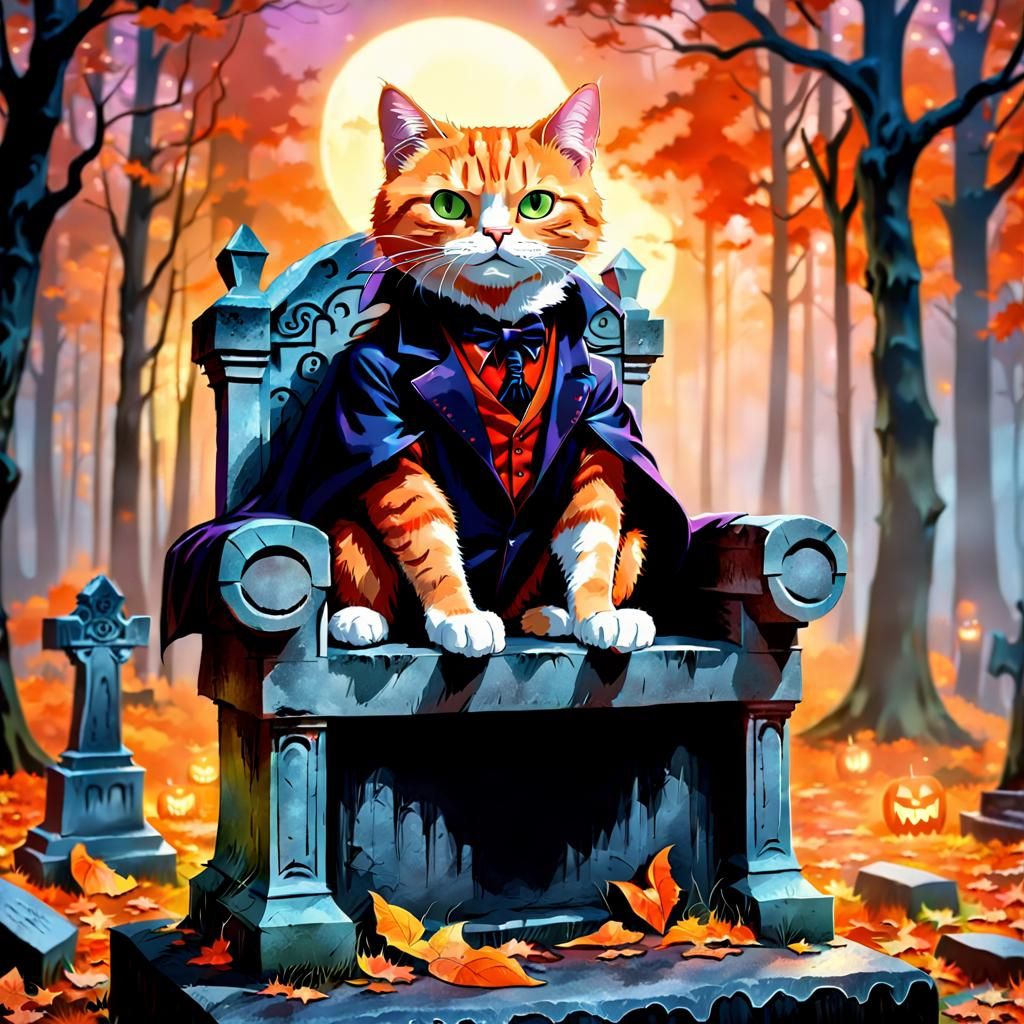 Orange cat viscount - AI Generated Artwork - NightCafe Creator