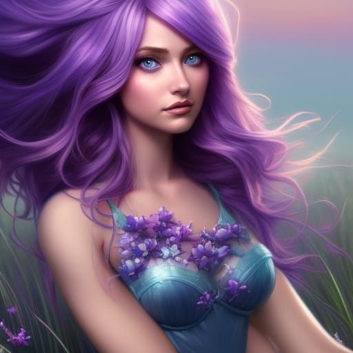 Violet - AI Generated Artwork - NightCafe Creator