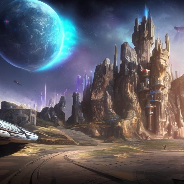 Space Castle : r/nightcafe