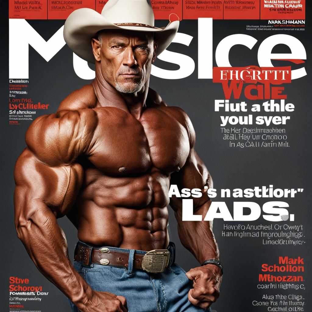 Muscle magazine cover - AI Generated Artwork - NightCafe Creator