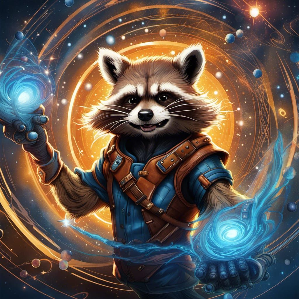 Rocket Raccoon - AI Generated Artwork - NightCafe Creator