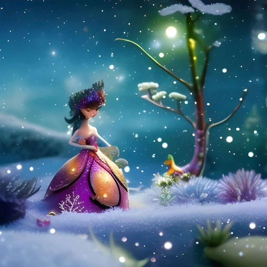 Snow Princess - AI Generated Artwork - NightCafe Creator