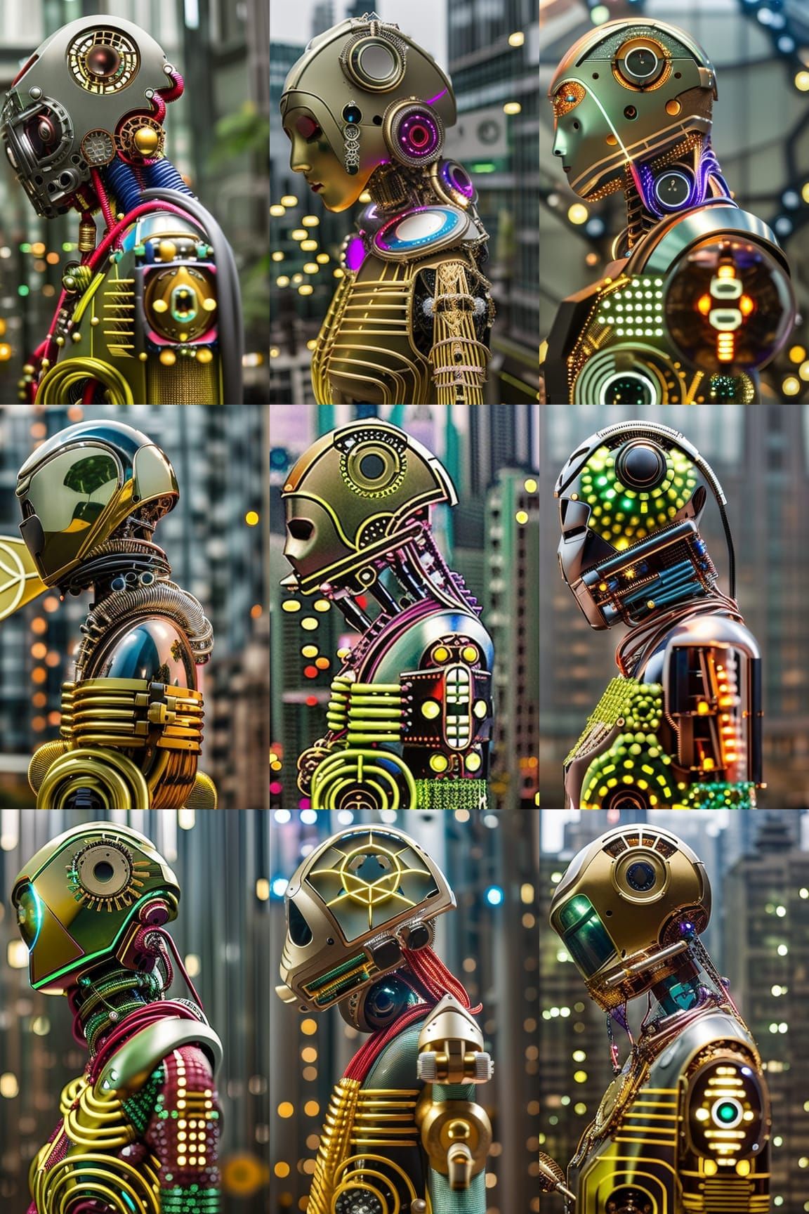 beautiful Solarpunk Mecha woman, intricate metallic cellular face ...