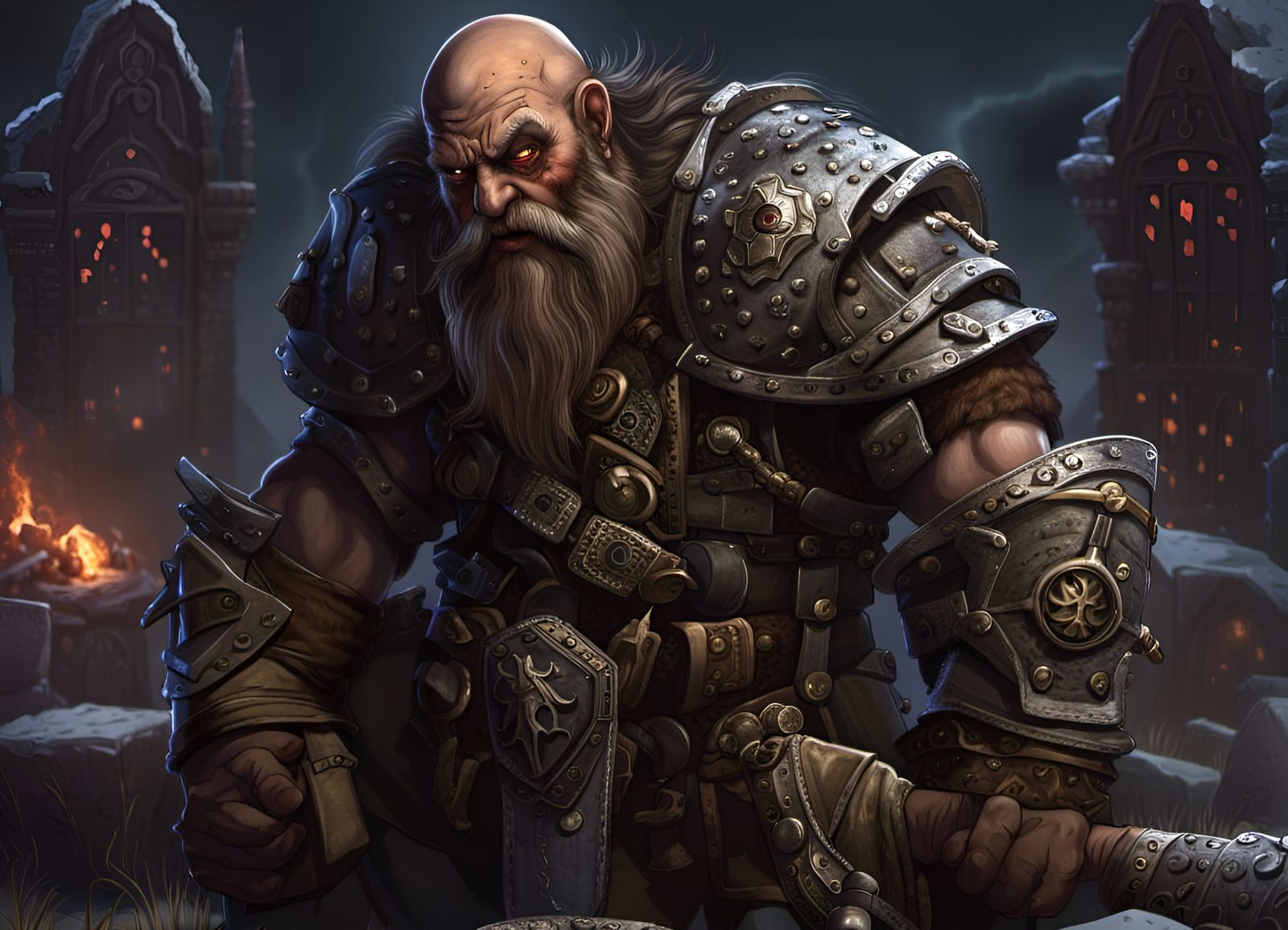 An Undead Dwarf Warrior - AI Generated Artwork - NightCafe Creator