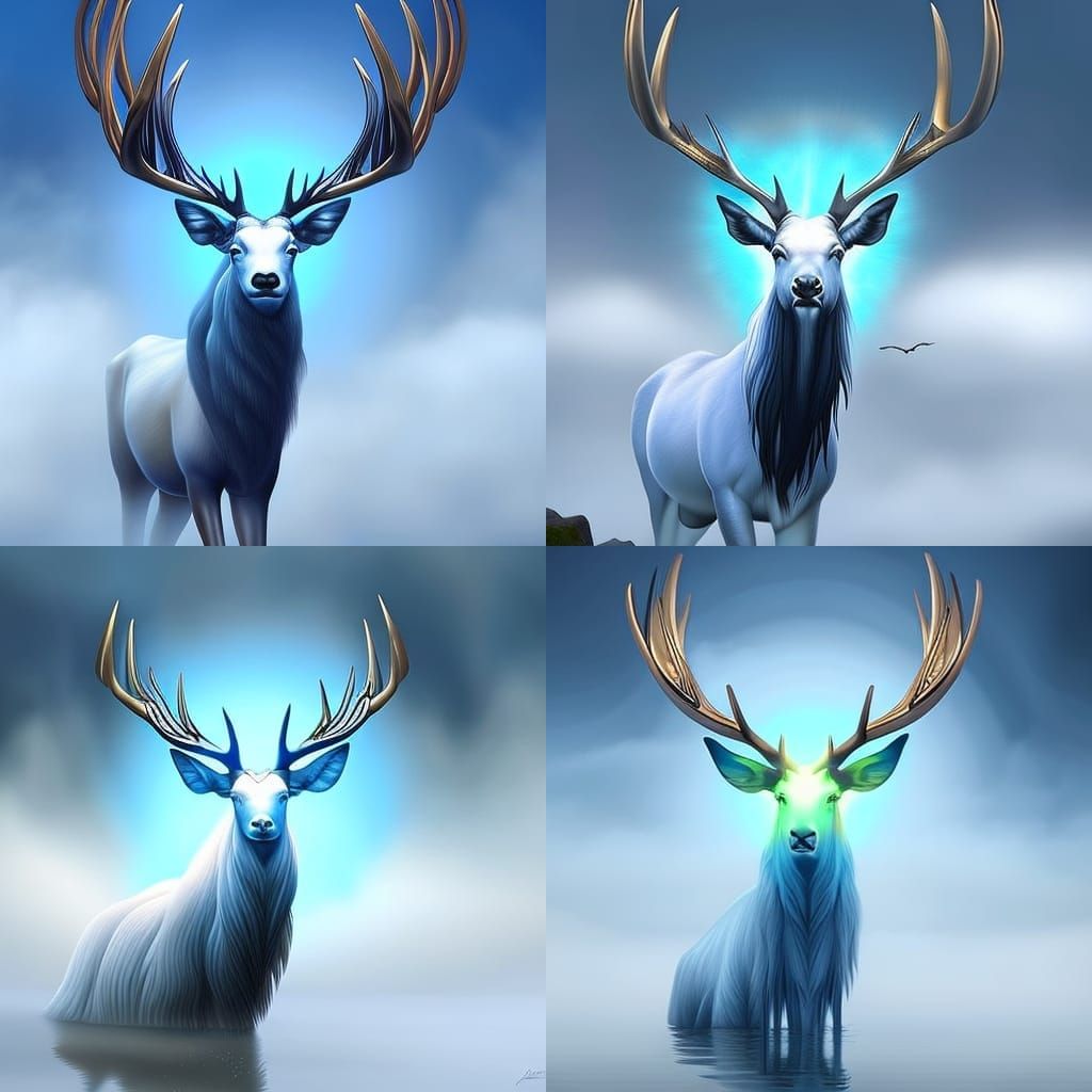 Deer-Goat Hybrids - AI Generated Artwork - NightCafe Creator