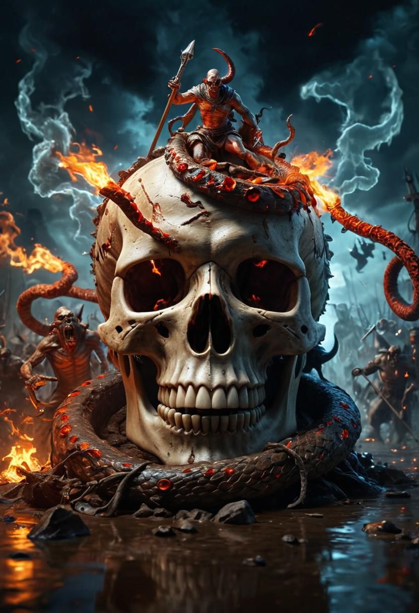 Hellscape - AI Generated Artwork - NightCafe Creator