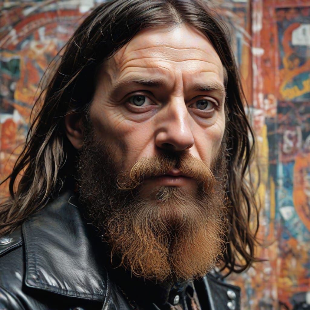 A worn and tattered record sleeve, featuring an aging scottish heavy ...