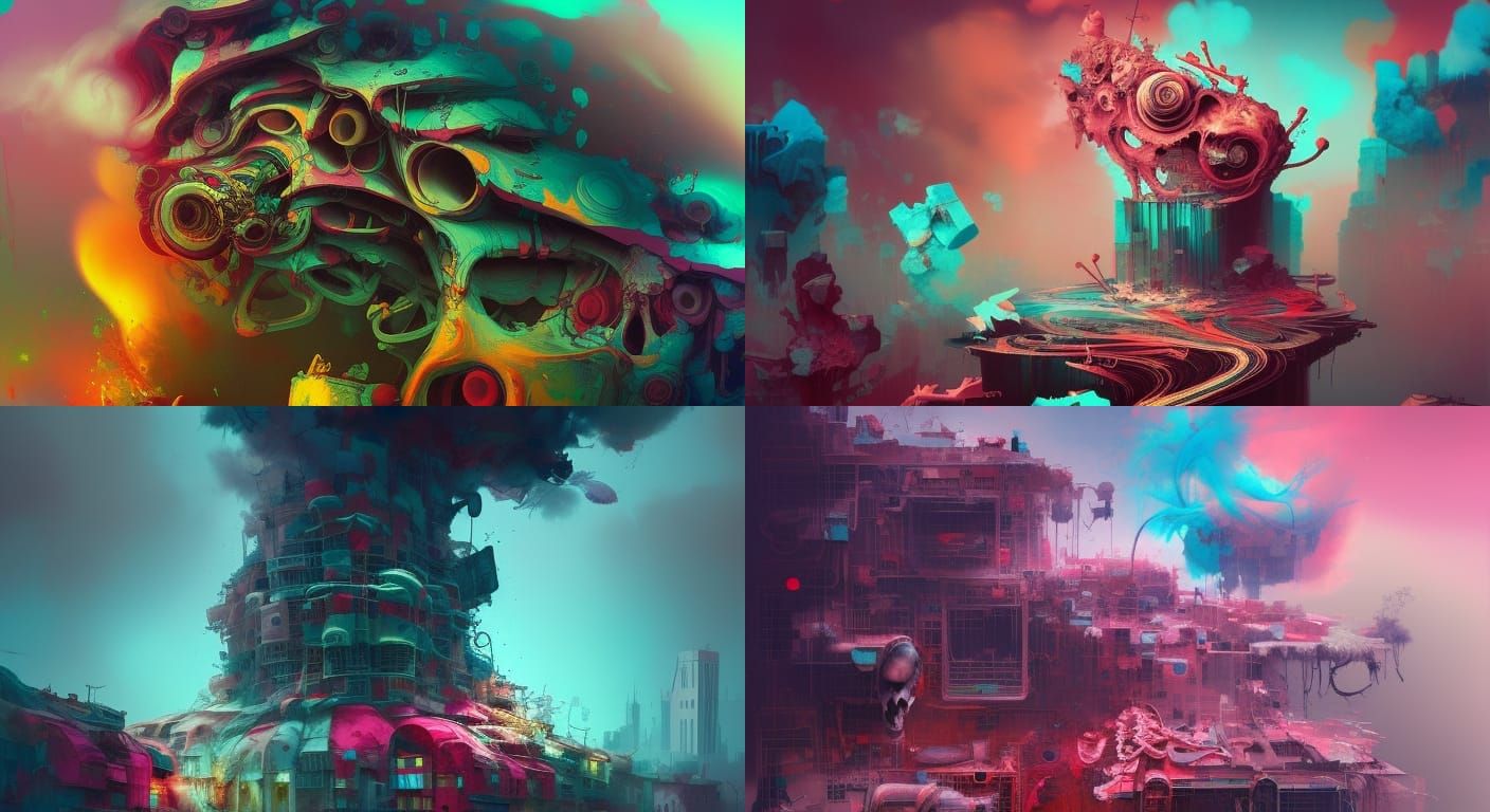 psychedelic grotesque - AI Generated Artwork - NightCafe Creator