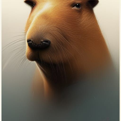 Capybara in general outfit - AI Generated Artwork - NightCafe Creator