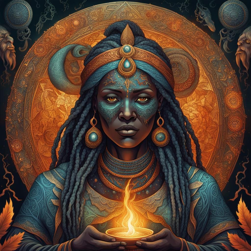 An ancient witch - AI Generated Artwork - NightCafe Creator
