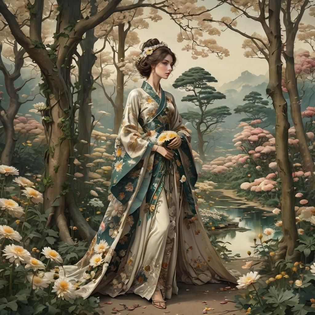 Beautiful Chinese Princess, Artistic Portrait in a Fantasy Style - AI ...