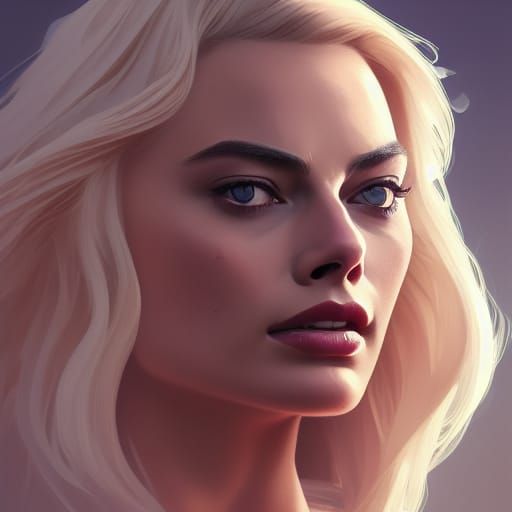Margot Robbie - AI Generated Artwork - NightCafe Creator