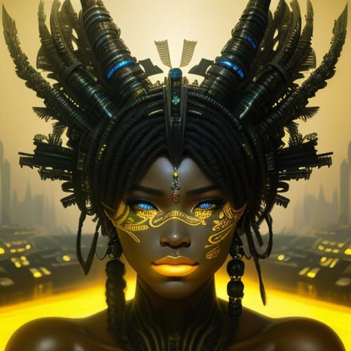 An Idea for an Ethnic Cyborg Queen (2)