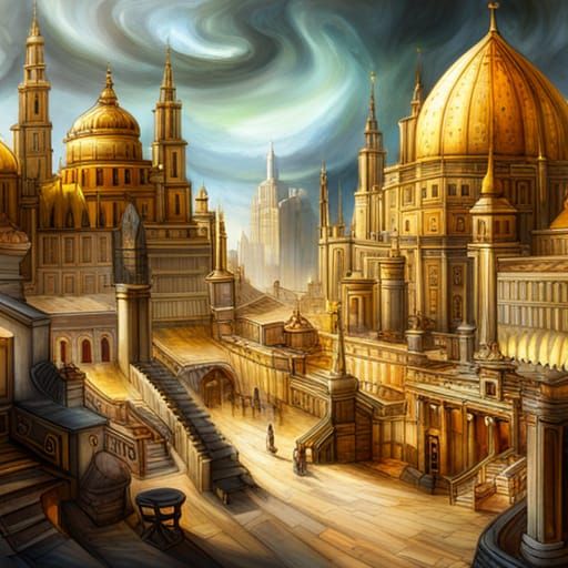 Ancient Capital City - AI Generated Artwork - NightCafe Creator