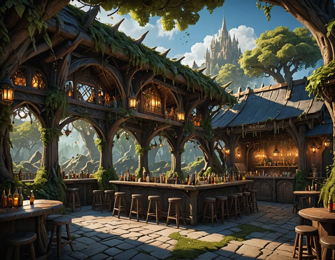 An Elven Grove - Enchanted Elven Oasis