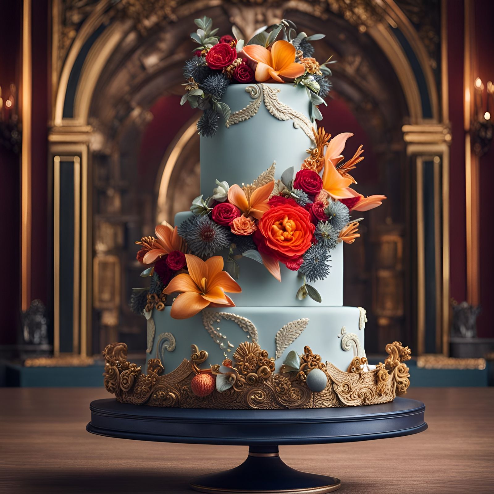 A Gorgeous cake - AI Generated Artwork - NightCafe Creator